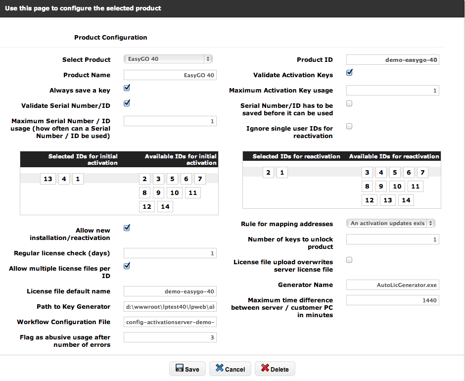Product Configuration
